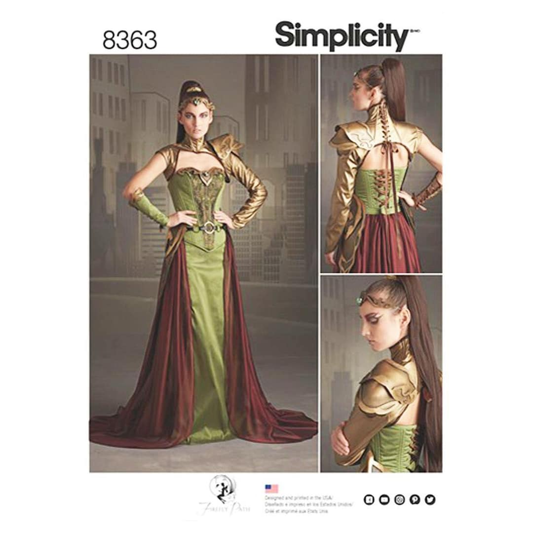 Simplicity #8363, Costume Pattern, Fantasy, Cosplay, Misses Costume ...
