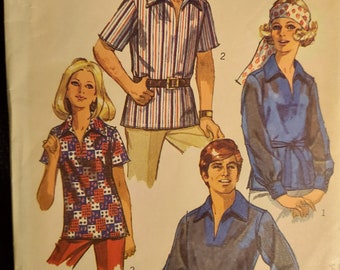 Vintage Simplicity 8711 Sewing Pattern Misses Pullover Shirt - Etsy