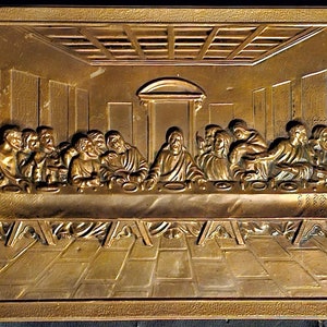 Vintage Metal Art Work, Baroque Cast Iron Art Rococo Footed Tray, With ...