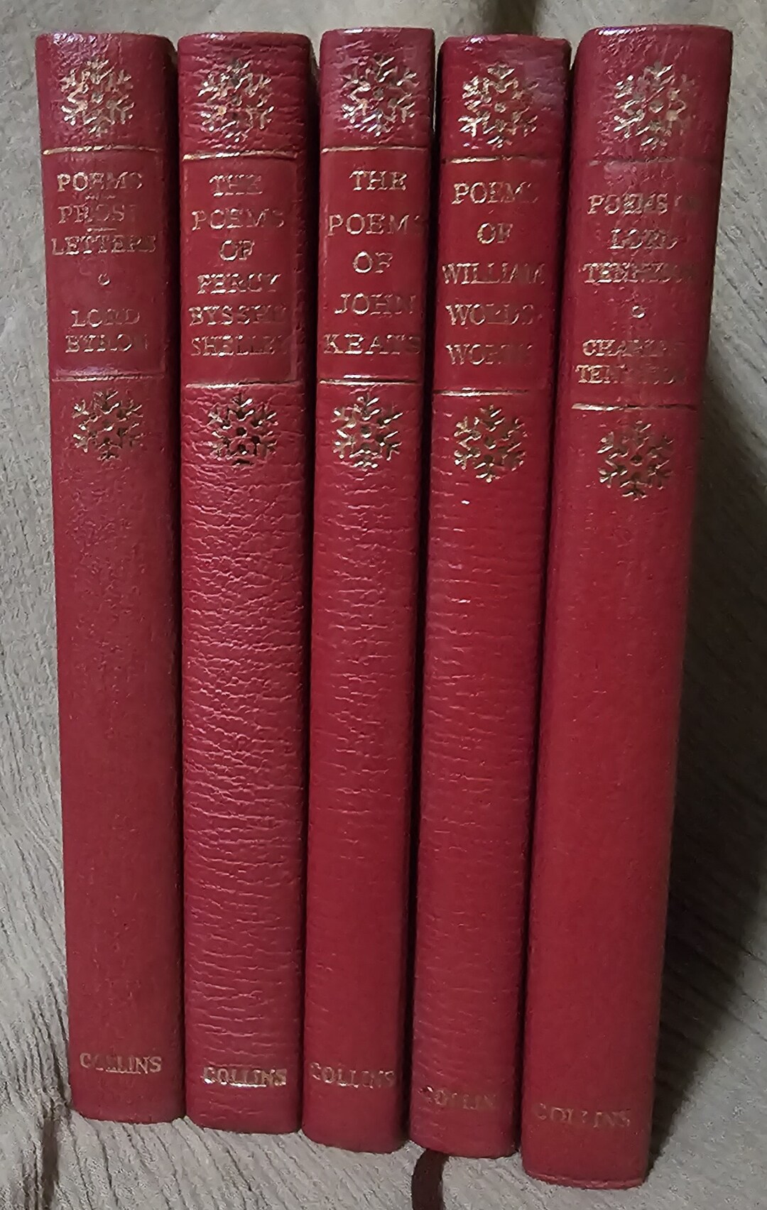 Vintage Poems Book Set, Percy Blysshe Shelley, Lord Tennyson, William ...