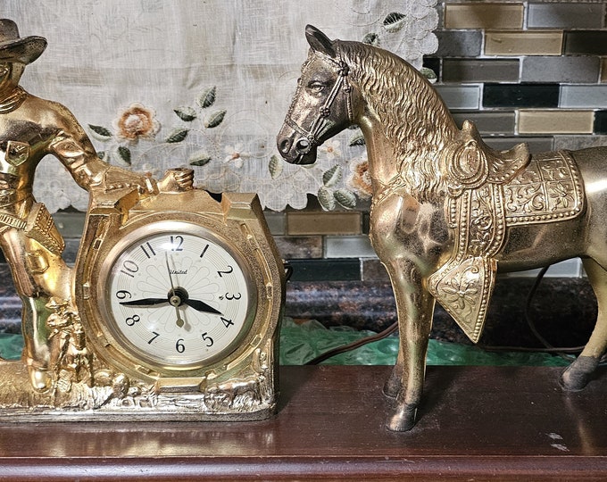 Vintage 1950s Roy Rogers and Trigger United Electric Mantel Clock ...