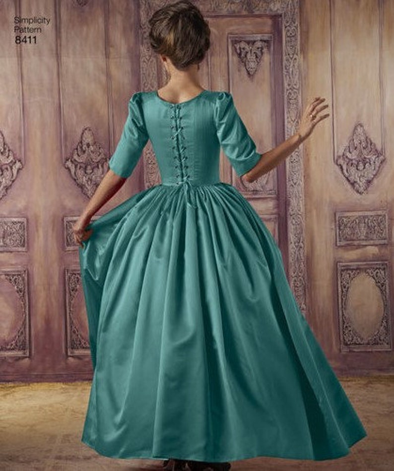 Simplicity 8411 Costume Pattern Georgian Era Historical - Etsy