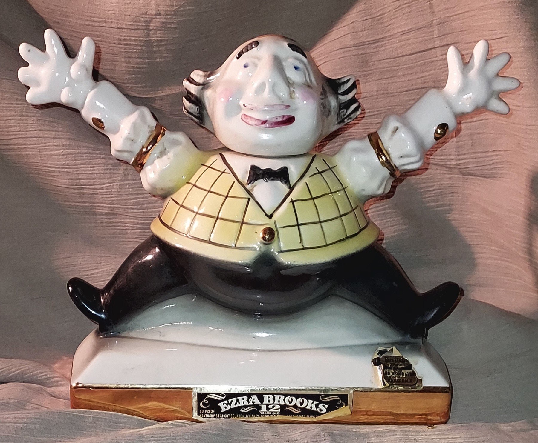Vintage Decanter 1970s Ezra Brooks MR. MERCHANT Liquor Salesman ...