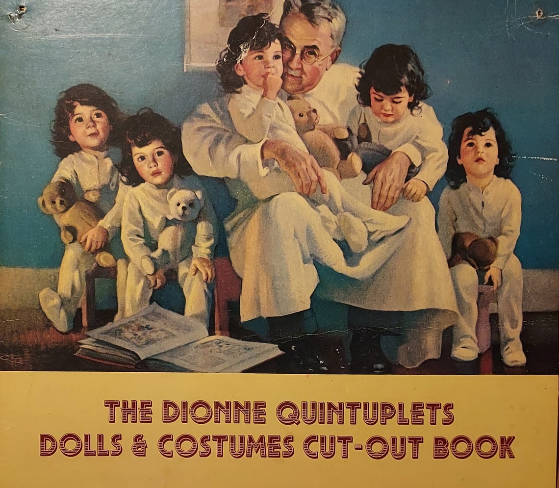 Vintage Dionne Quintuplets Paper Dolls & Costumes Book 1984 - Etsy