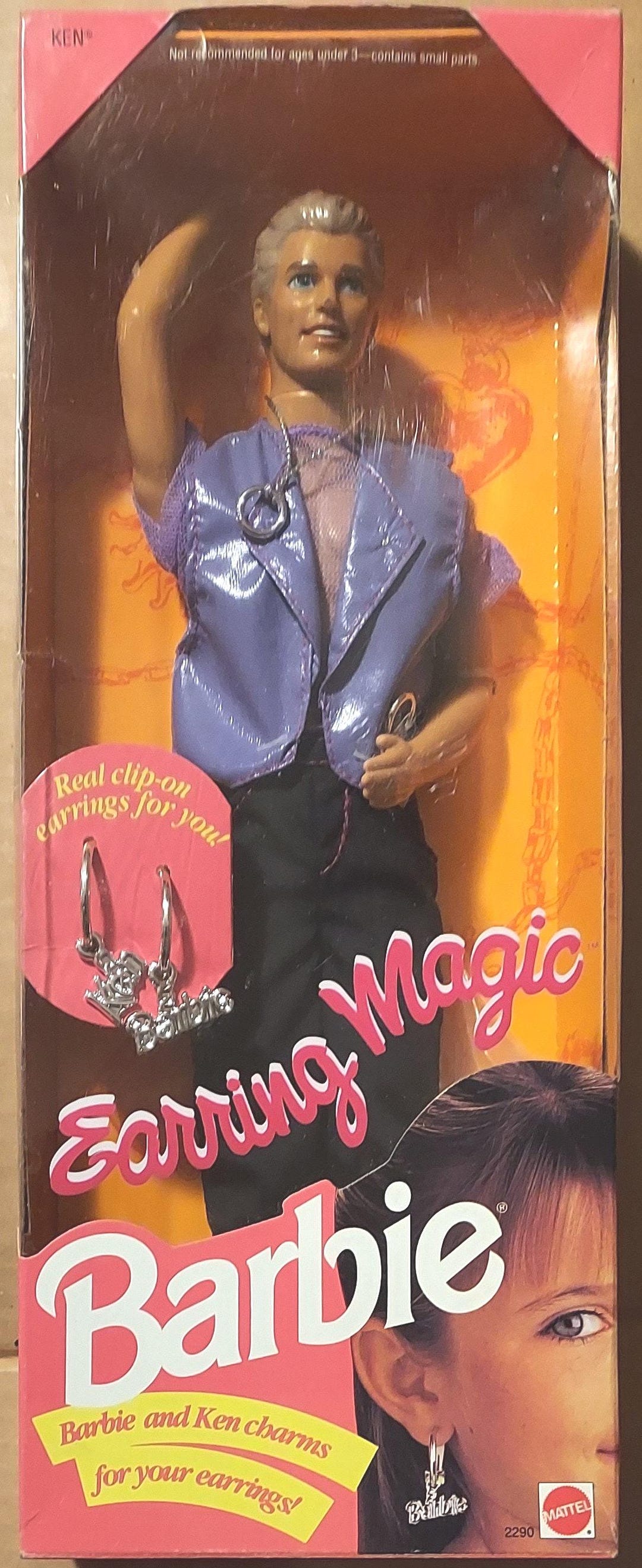 BARBIE, Earring Magic Ken Doll, LGBTQ Ken, 1992 Mattel, Discontinued ...