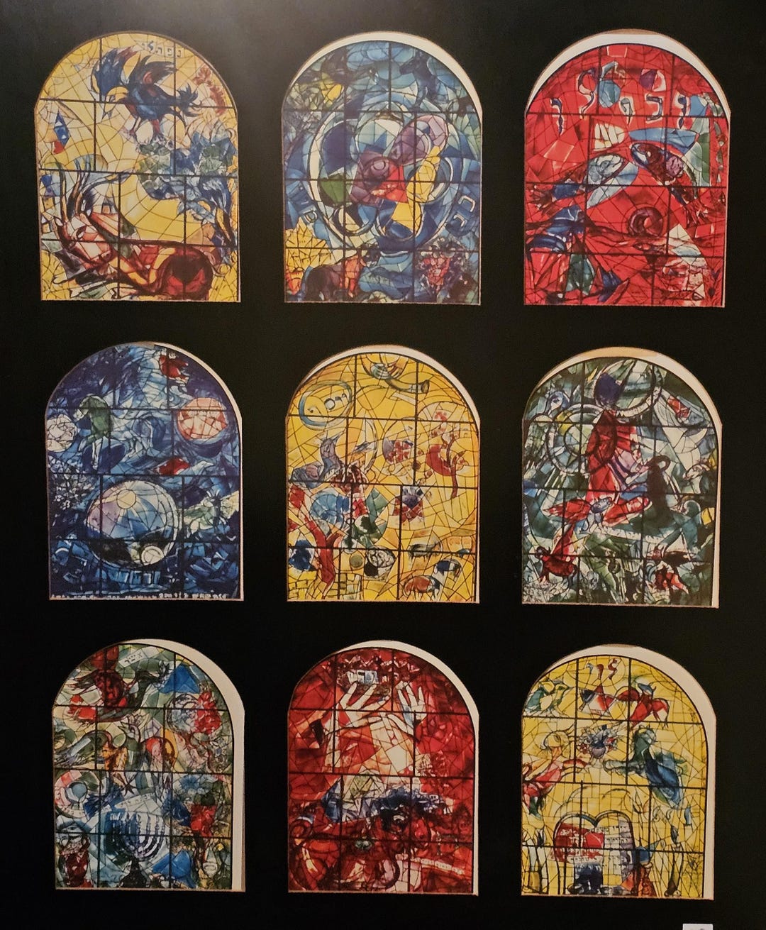 Marc Chagall Stained Glass Window Post Cards, Lot of 9 - Etsy