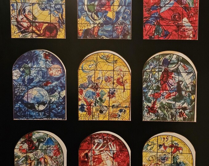 Marc Chagall Stained Glass Window Post Cards, Lot of 9 - Etsy