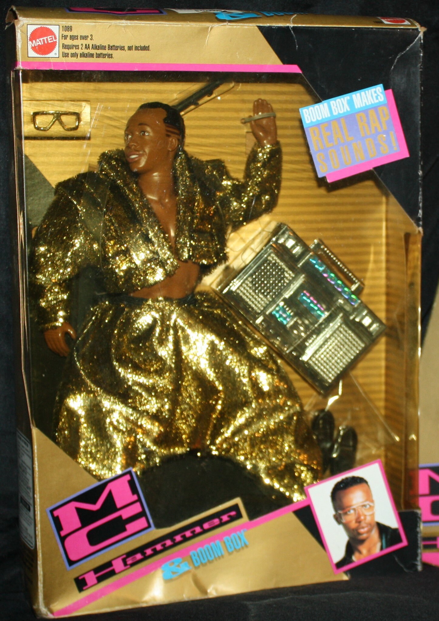 MC Hammer Doll W/Real Sounds Boom Box and MC Hammer Rap Fashion Outfit ...
