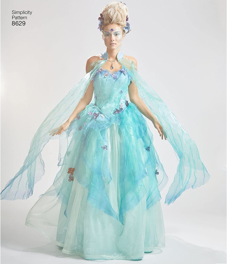 Simplicity 8629 Adult Costume Cosplay Fantasy Wedding Gown - Etsy