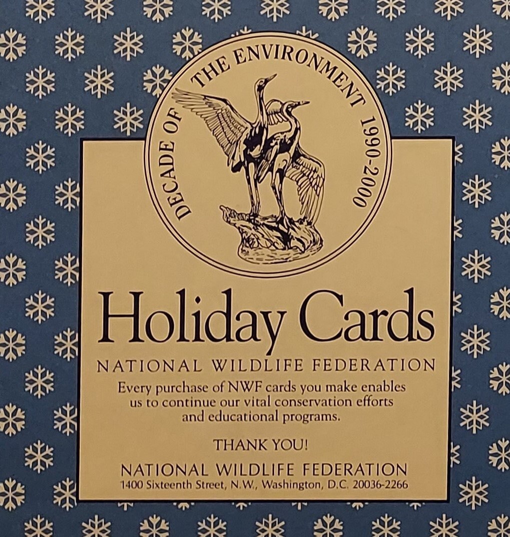 Vintage 1990s Vintage Holiday Cards, National Wildlife Federation ...