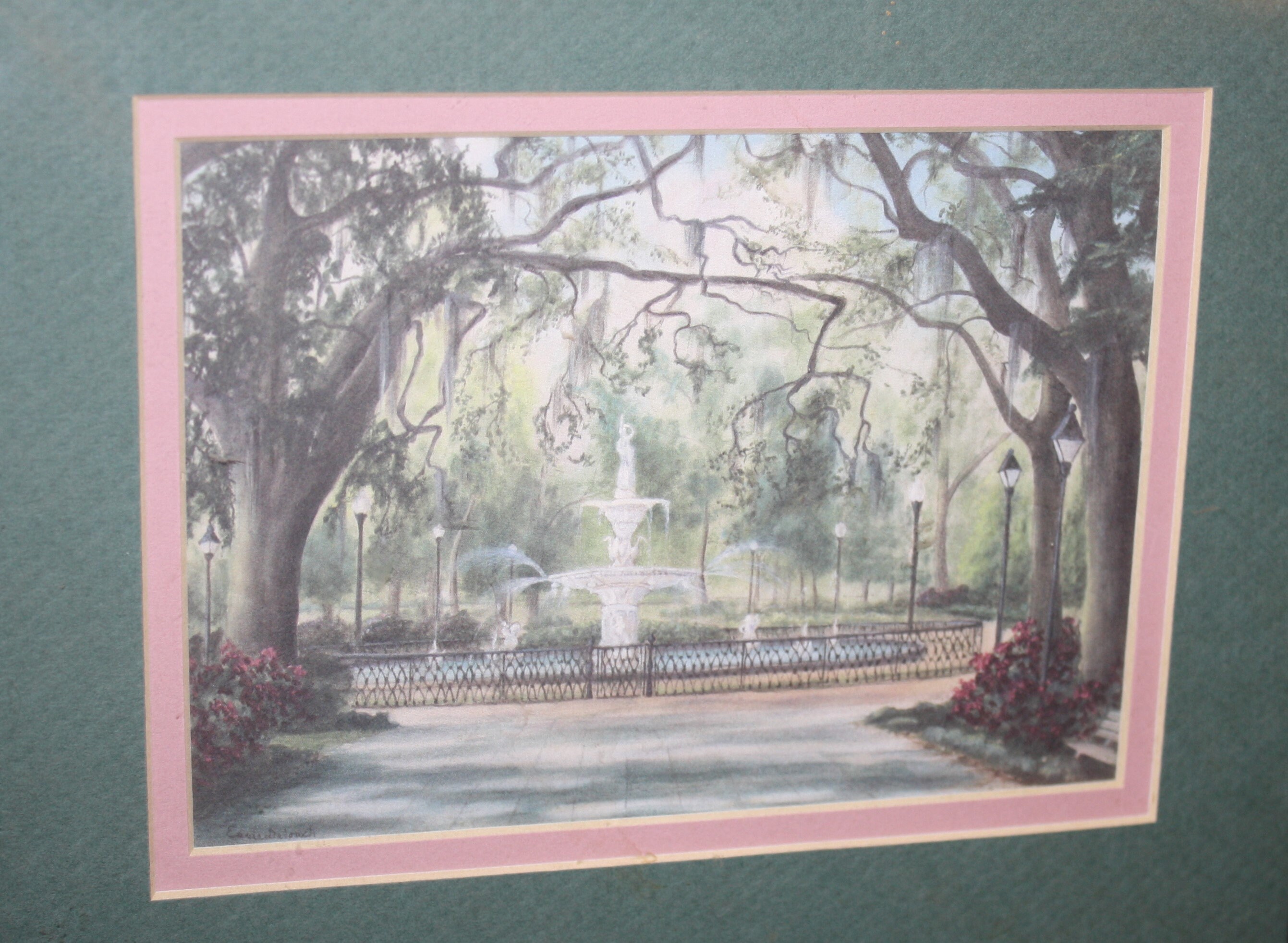 Art Print – FORSYTH PARK - Savannah,Georgia- Artist Essie Deloach ...
