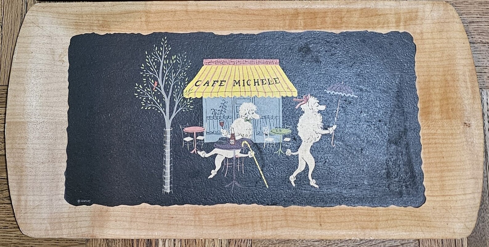 Vintage 1950s Kentley Trays, the Romance of Fifi and Pepe Scene 1 & 2 ...