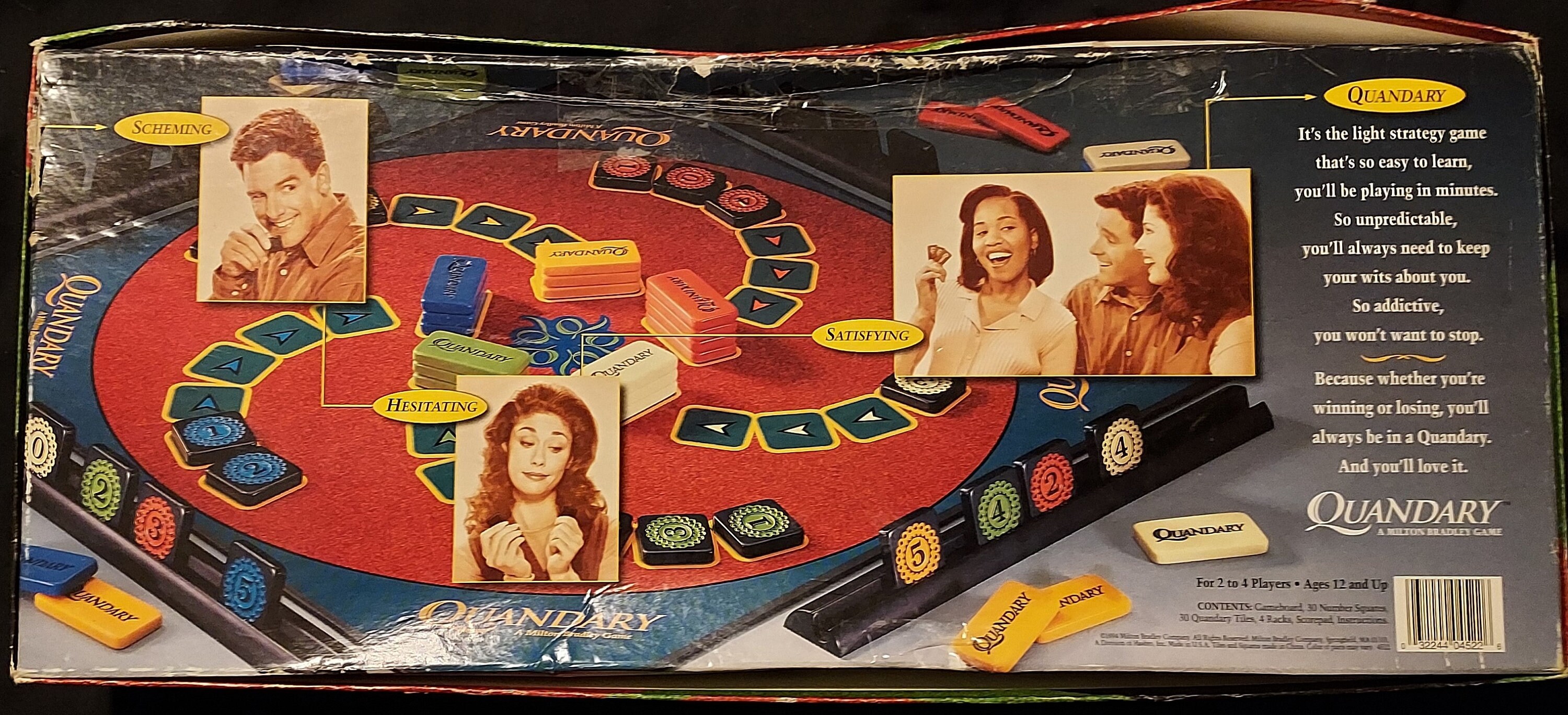 Vintage Quandary Strategy Game, 1994 Milton Bradley, RARE, Game Pieces ...