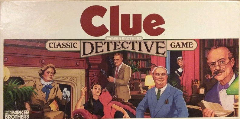 Classic Clue Board Game Mystery Classic Detective Game - Etsy