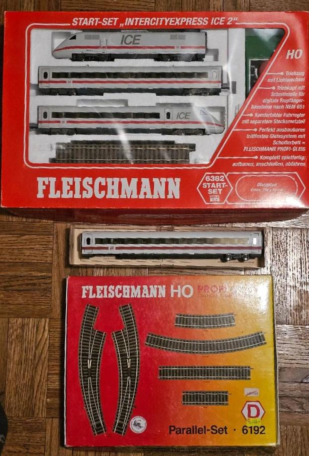 FLEISCHMANN H0 - 6382 Train Unit ICE 2 Starter Set, 4458 Middle Car 1st ...
