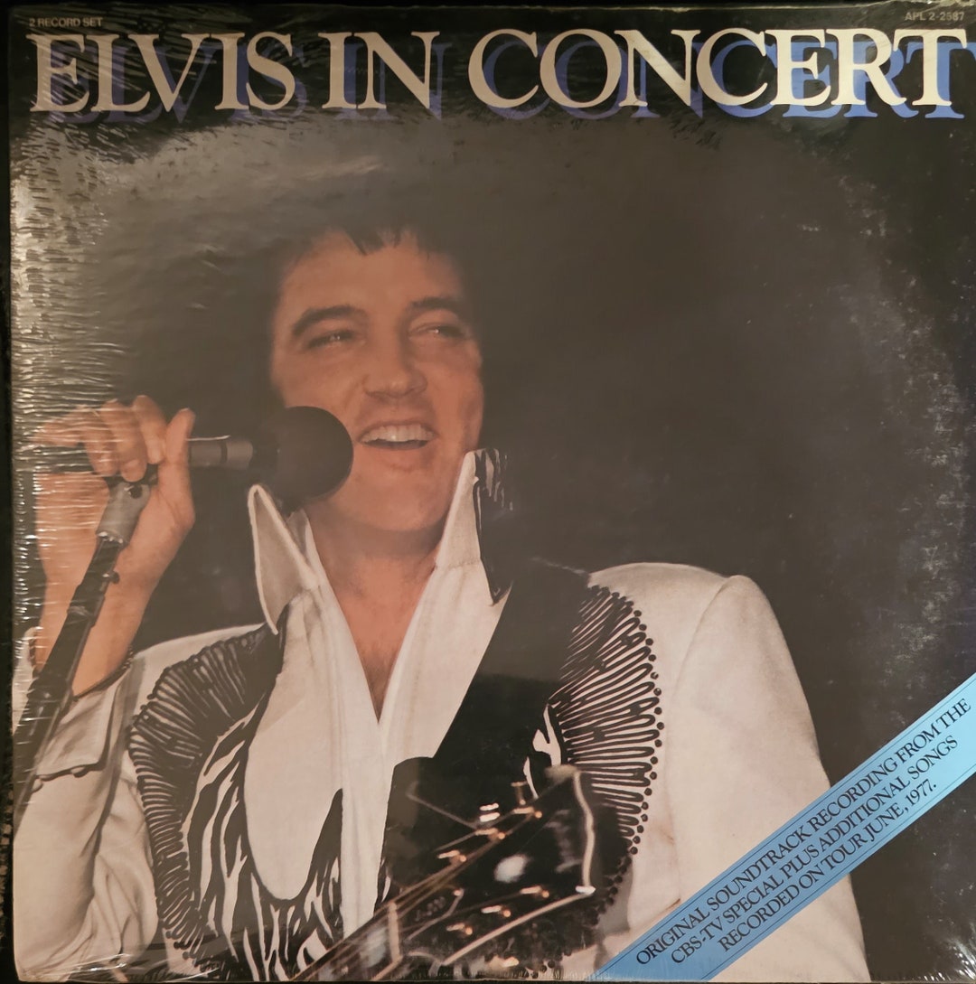Vintage LP - Elvis in Concert, RCA – APL 2-2587, 2 Lps Gatefold, 1977 ...