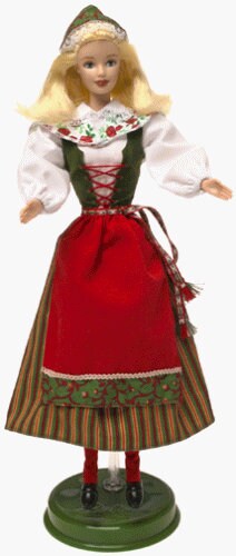 Barbie, Dolls of the World Collection, Swedish Barbie, 1999 Mattel, NRFB