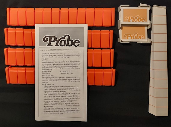 Toys & Games 1976 Parker Brothers Vintage Probe Game of Words COMPLETE ...