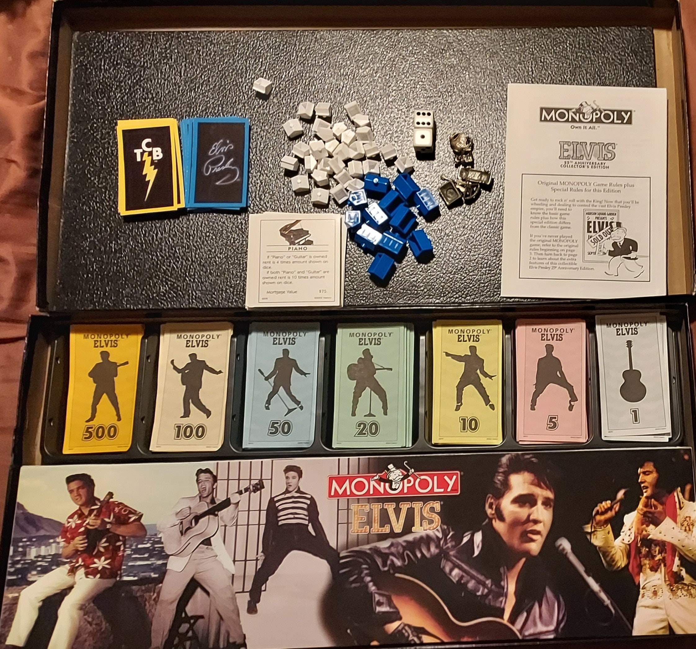 Elvis Presley Monopoly 25th Anniversary, Collector's Edition, Board ...