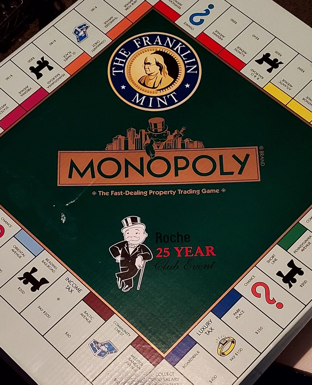1990s Franklin Mint Monopoly Roche 25th Anniversary Club Event, Game ...