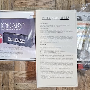 PICTIONARY: the Game of Quick Draw, First Edition, Bible Version ...