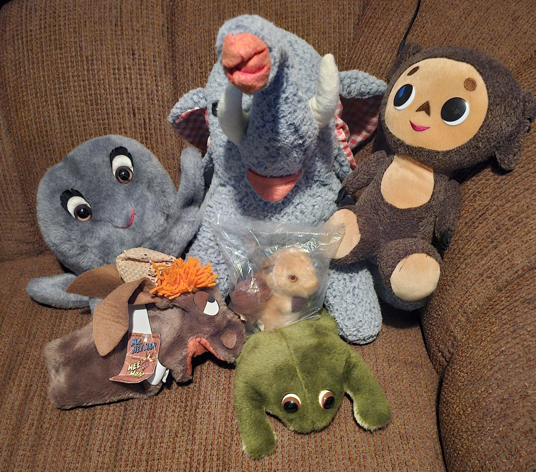Vintage Midcentury Retro Plush Stuffed Animal Dolls & Hee Haw Hand ...