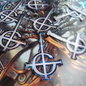 Ghost Grucifix Logo Sticker - Etsy