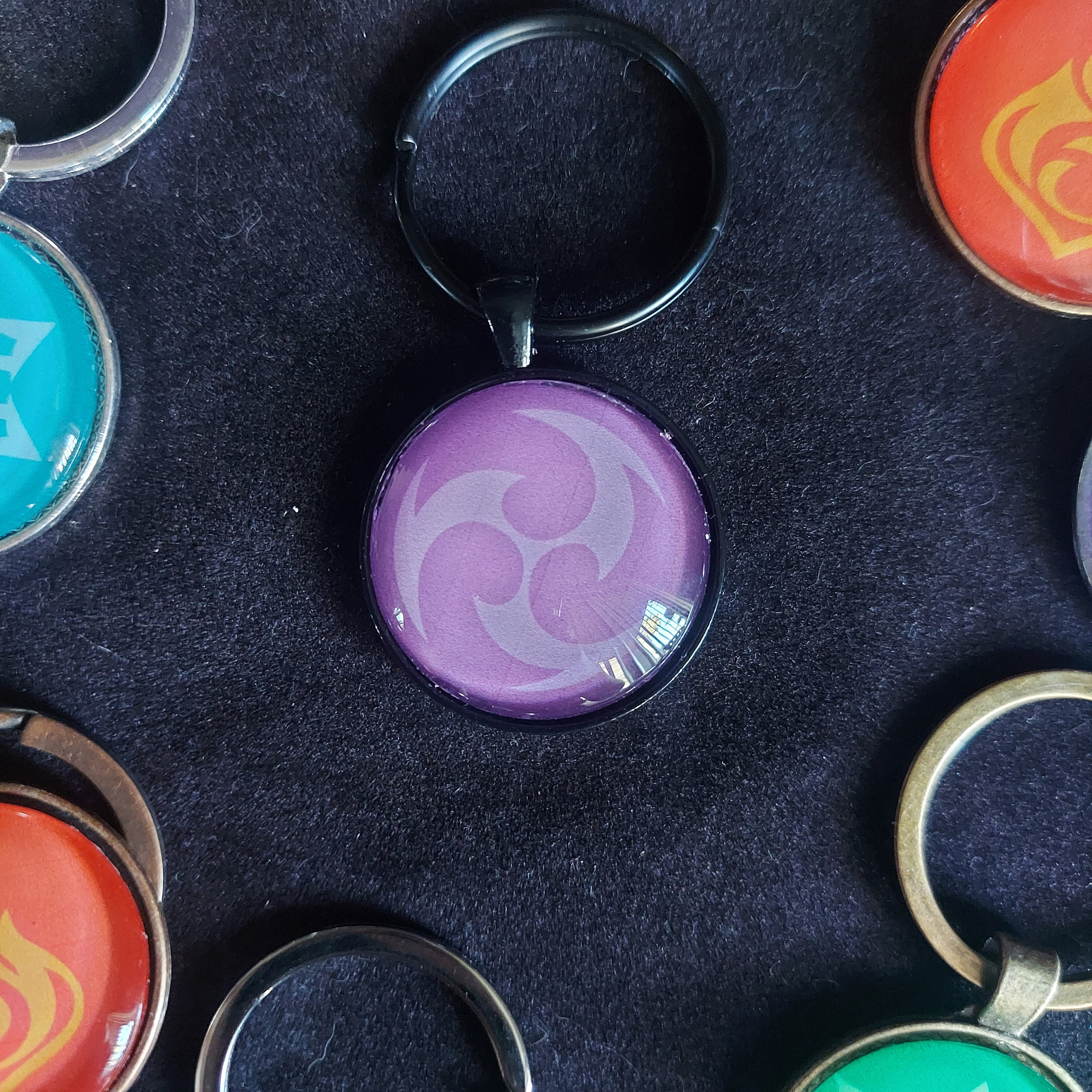 Genshin Impact Vision Keychains - Etsy