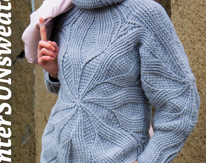Raglan Sweater Crochet PATTERN Written in English+chart, Sizes Xs-xl ...