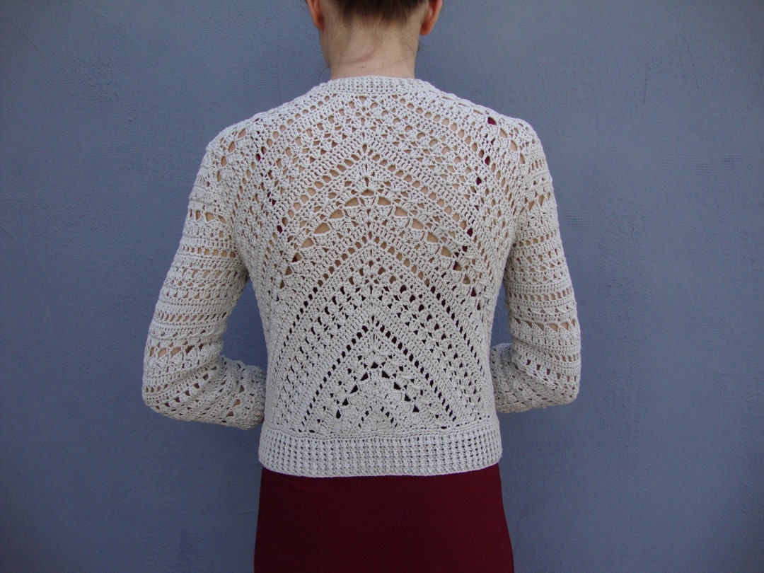 Crochet Cardigan PATTERN, Crochet TUTORIAL in English With Charts for ...