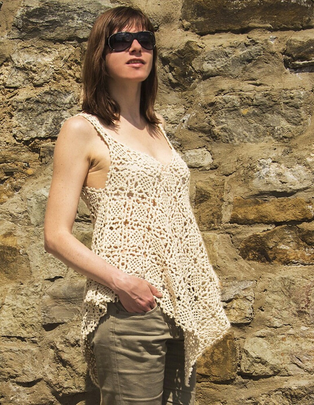 Beach Crochet Top PATTERN Written in English+chart+photos Kids Sizes ...