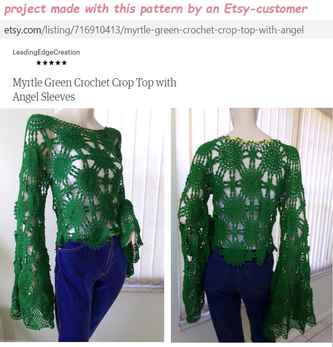 No YARN Breaking Crochet Top PATTERN Written in - Etsy Australia