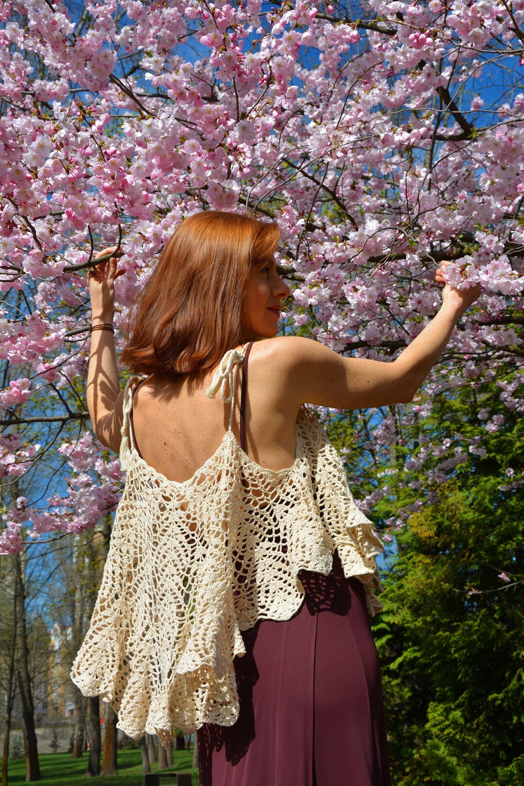 Beach Crochet Top PATTERN Written in English+chart+video, Festival ...