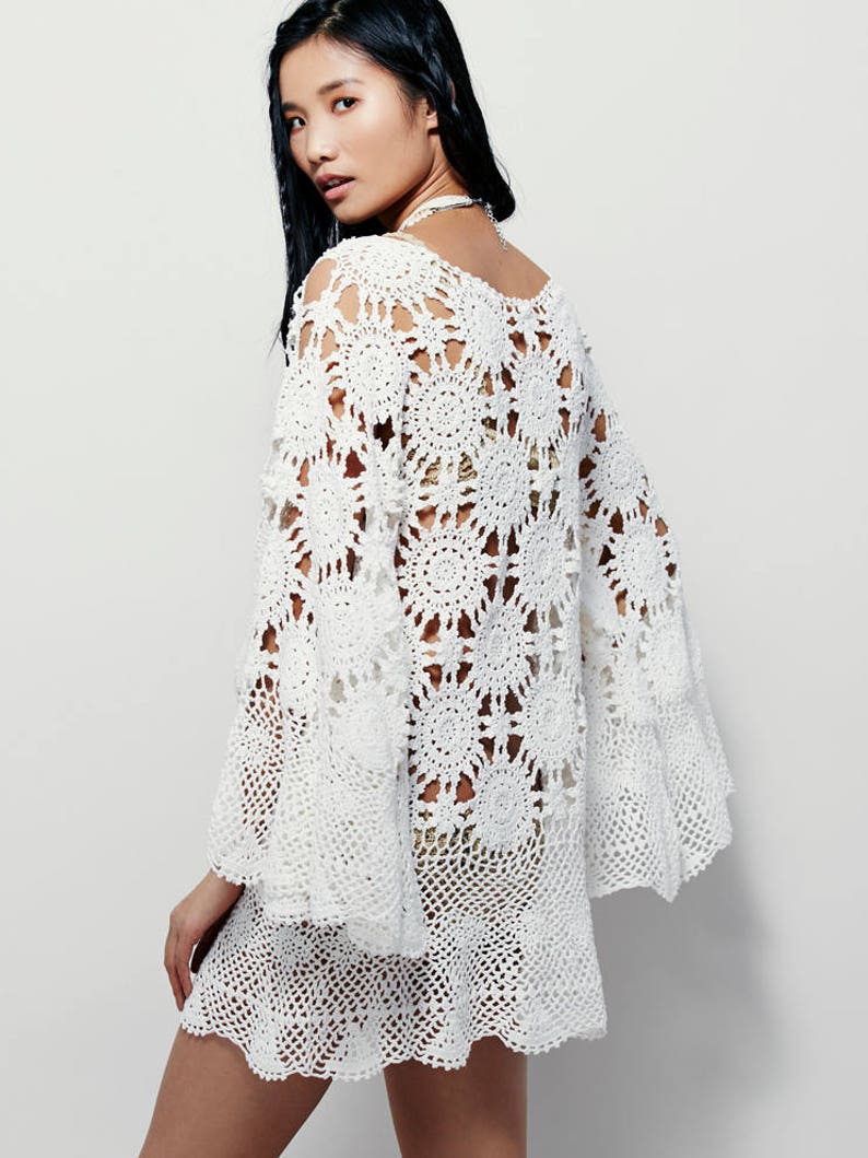 Angel Sleeves Crochet Dress PATTERN Crochet TUTORIAL in - Etsy UK