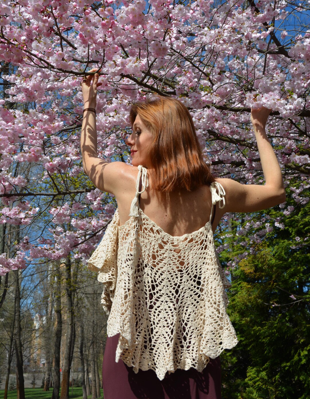 Beach Crochet Top PATTERN Written in English+chart+video, Festival ...