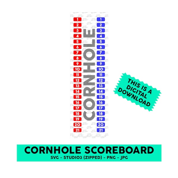 Cornhole Scoreboard Svg - Etsy