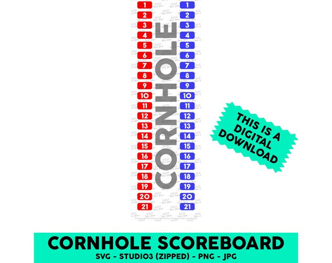 Cornhole oh Shucks Digital Cut File & PDF Score Card, Score Sheet ...