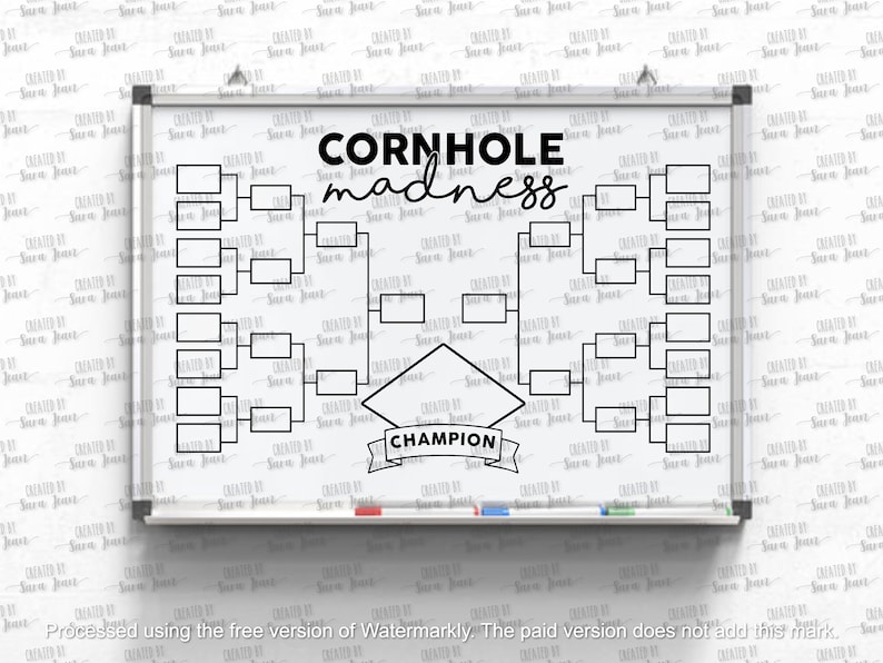 Cornhole Madness Bundle - Tournament Bracket and Scoreboard SVG Files ...