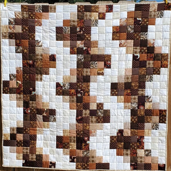 Brown Quilt - Etsy