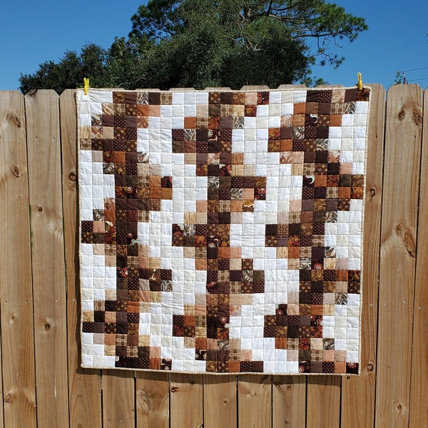 Brown Quilt - Etsy