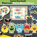 Printable Monster Party Photo Booth Props-center Pieces-monster ...
