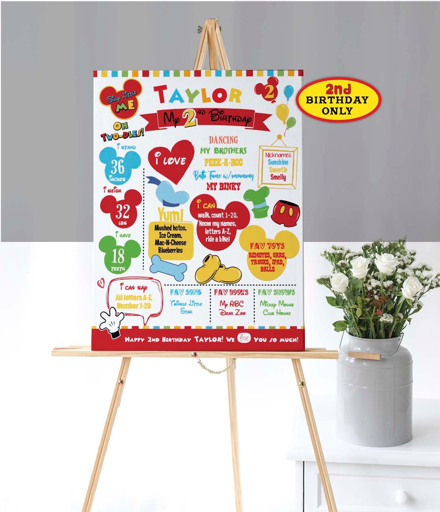 Self-Editing MINNIE Mickey Mouse Clubhouse Inspired Milestone ...