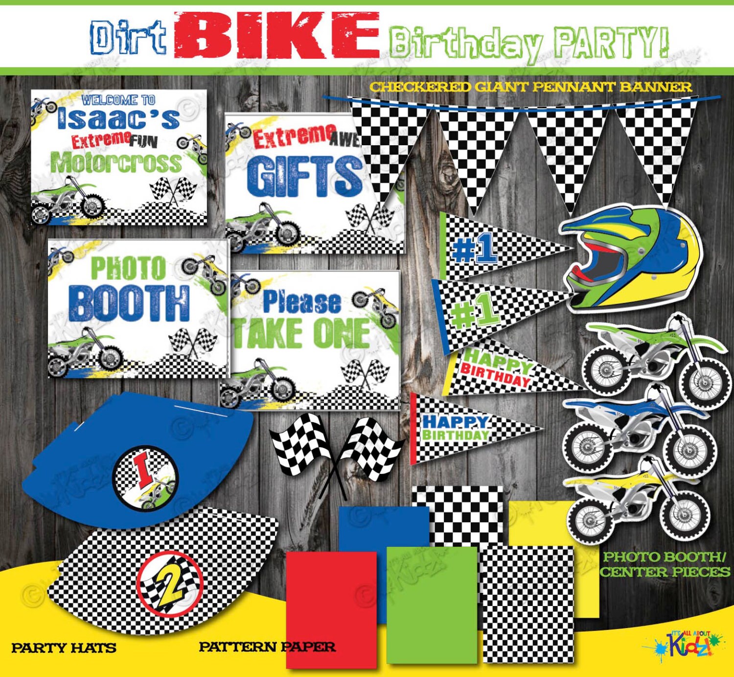 Dirt Bike Birthday Water Bottle Labels ONLY-DIY Printable Dirt | Etsy