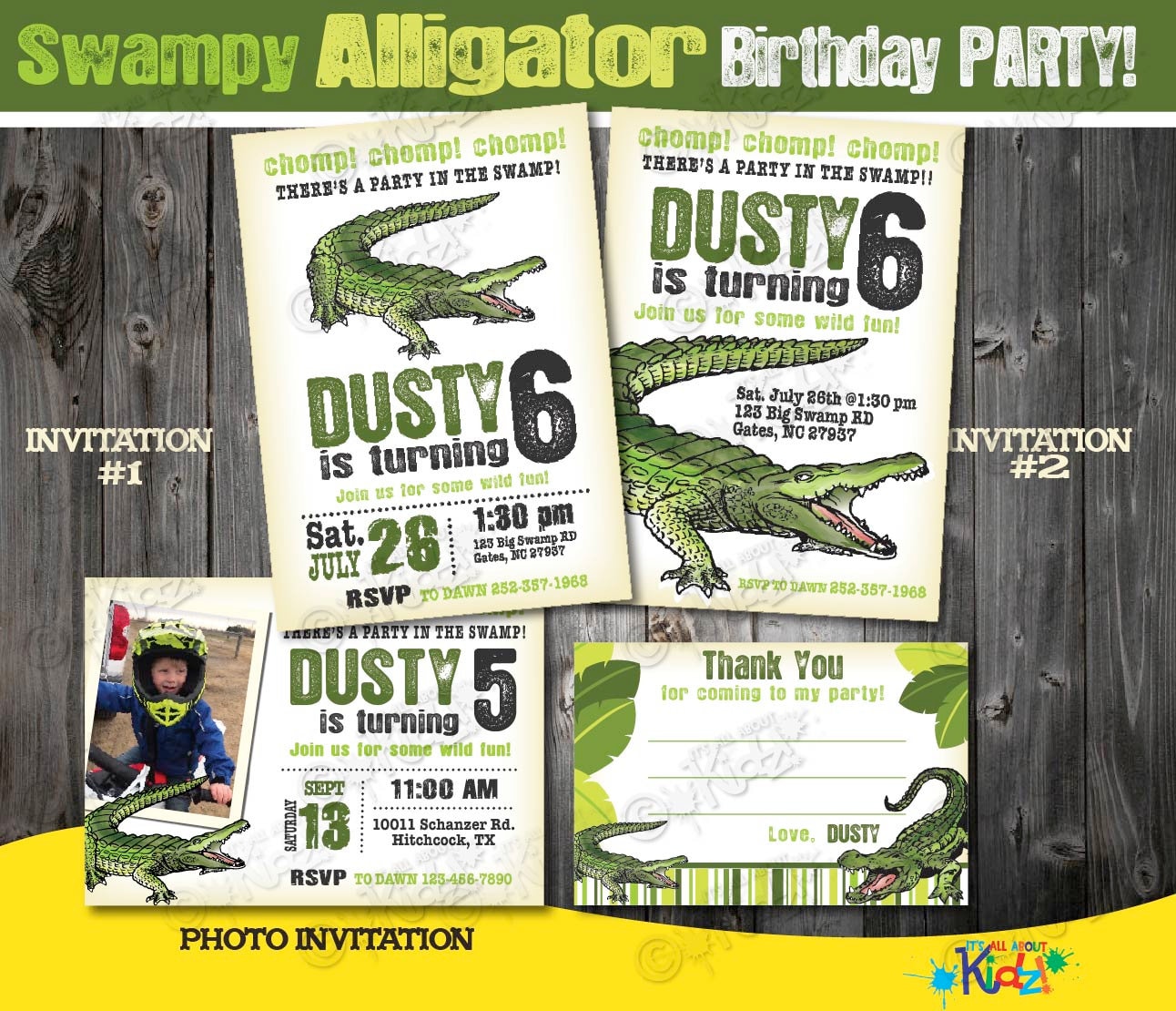Alligator Party Package-printable Alligator Birthday Party - Etsy