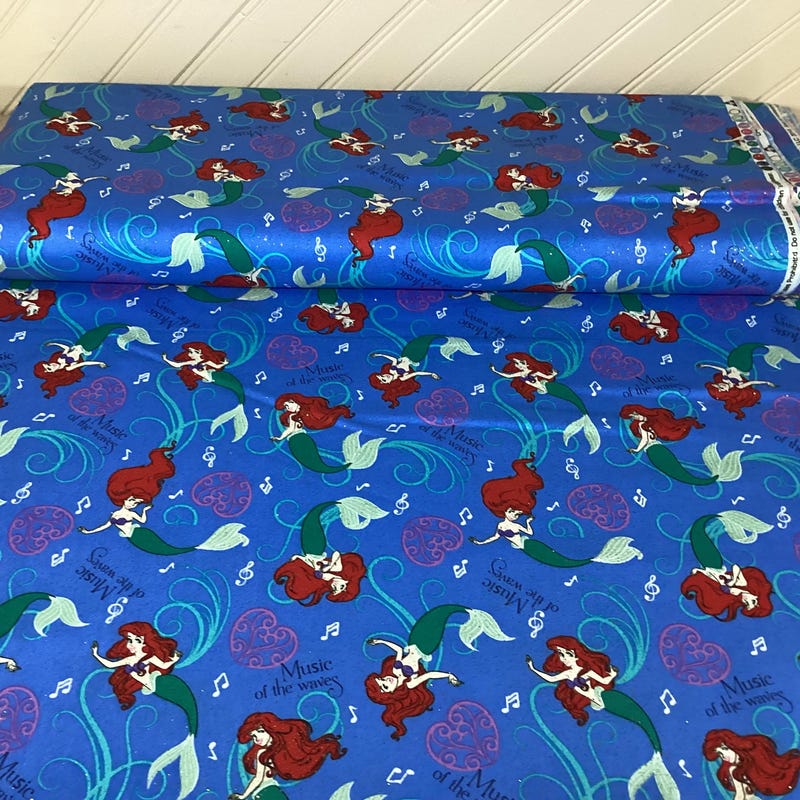 Flannel Mermaid Fabric - Etsy