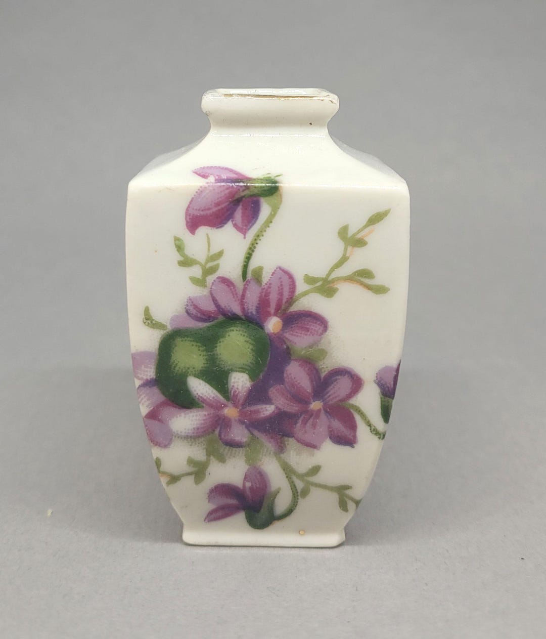Miniature 2.5" Vintage Japan Porcelain Vase With Violets - Etsy