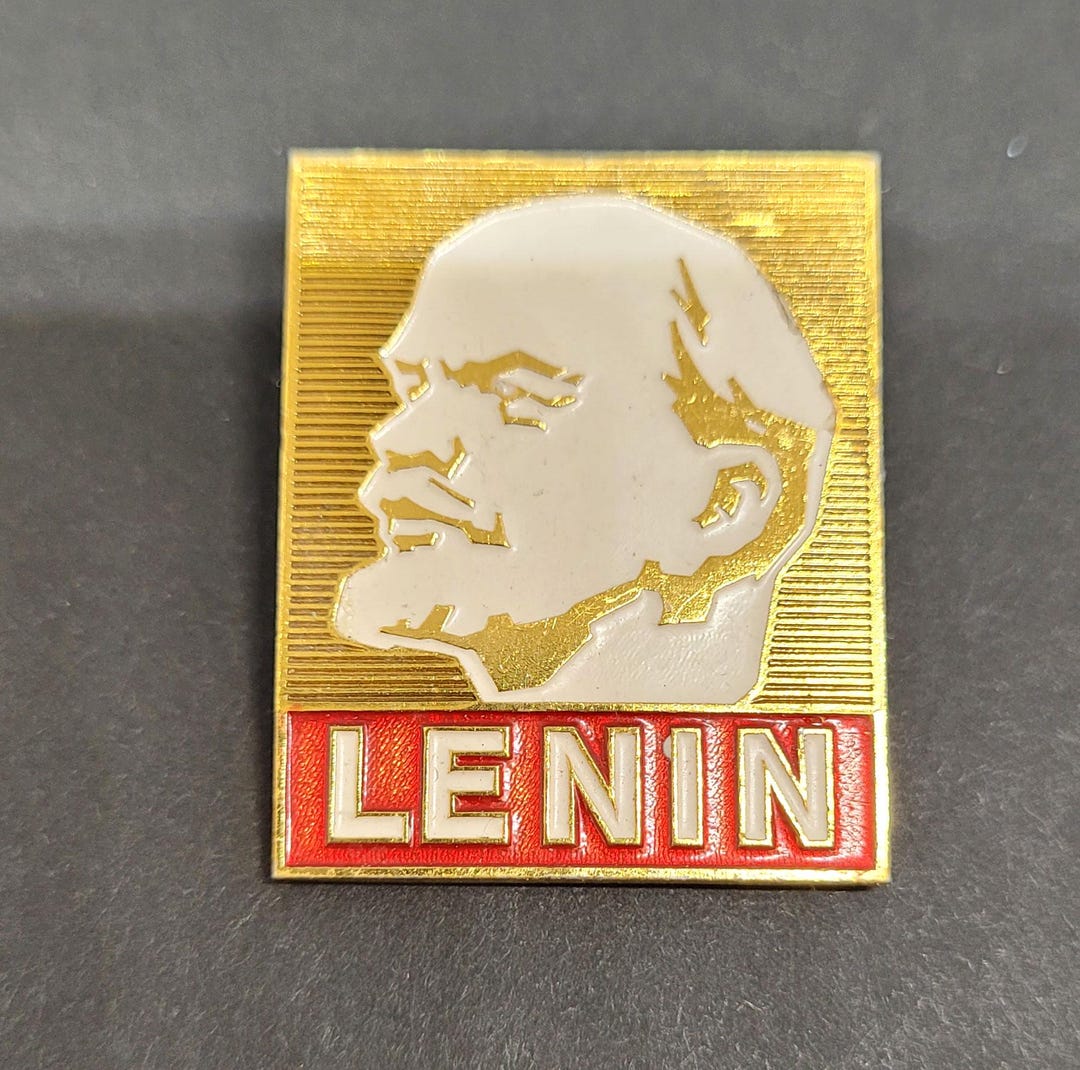 Vintage Russian USSR Lenin Portrait Lapel Pin Badge Soviet Souvenir - Etsy