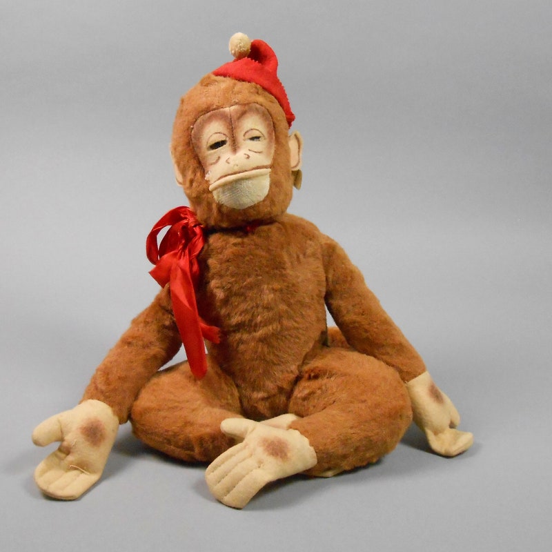 1950s Stuffed Monkey - Etsy