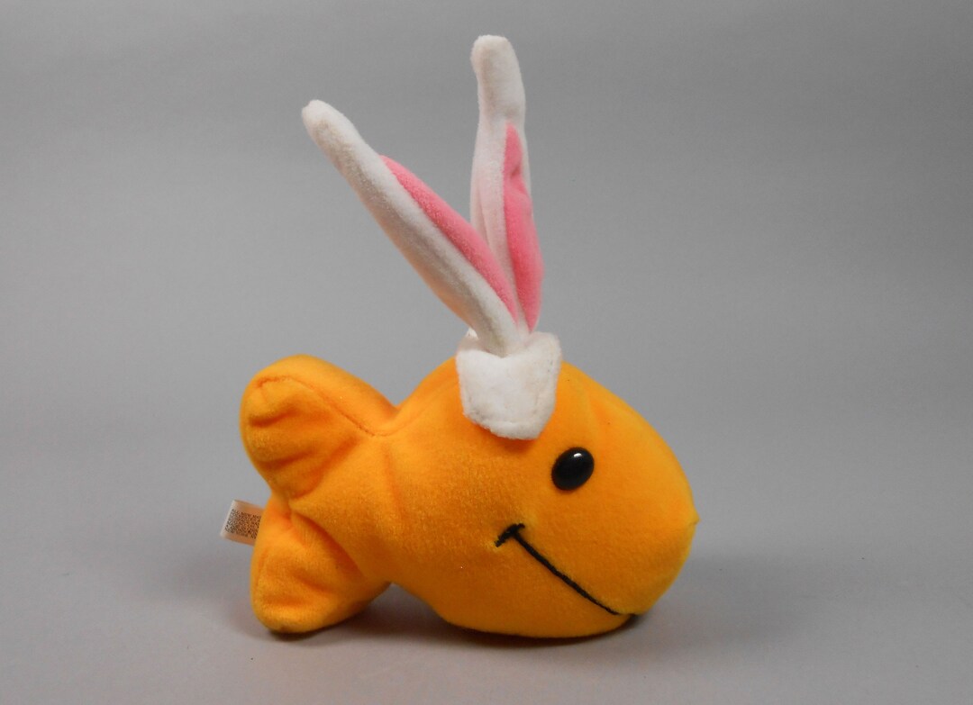 Vintage Pepperidge Farms Goldfish Bunny Ears Premium Stuffed Toy Fish ...