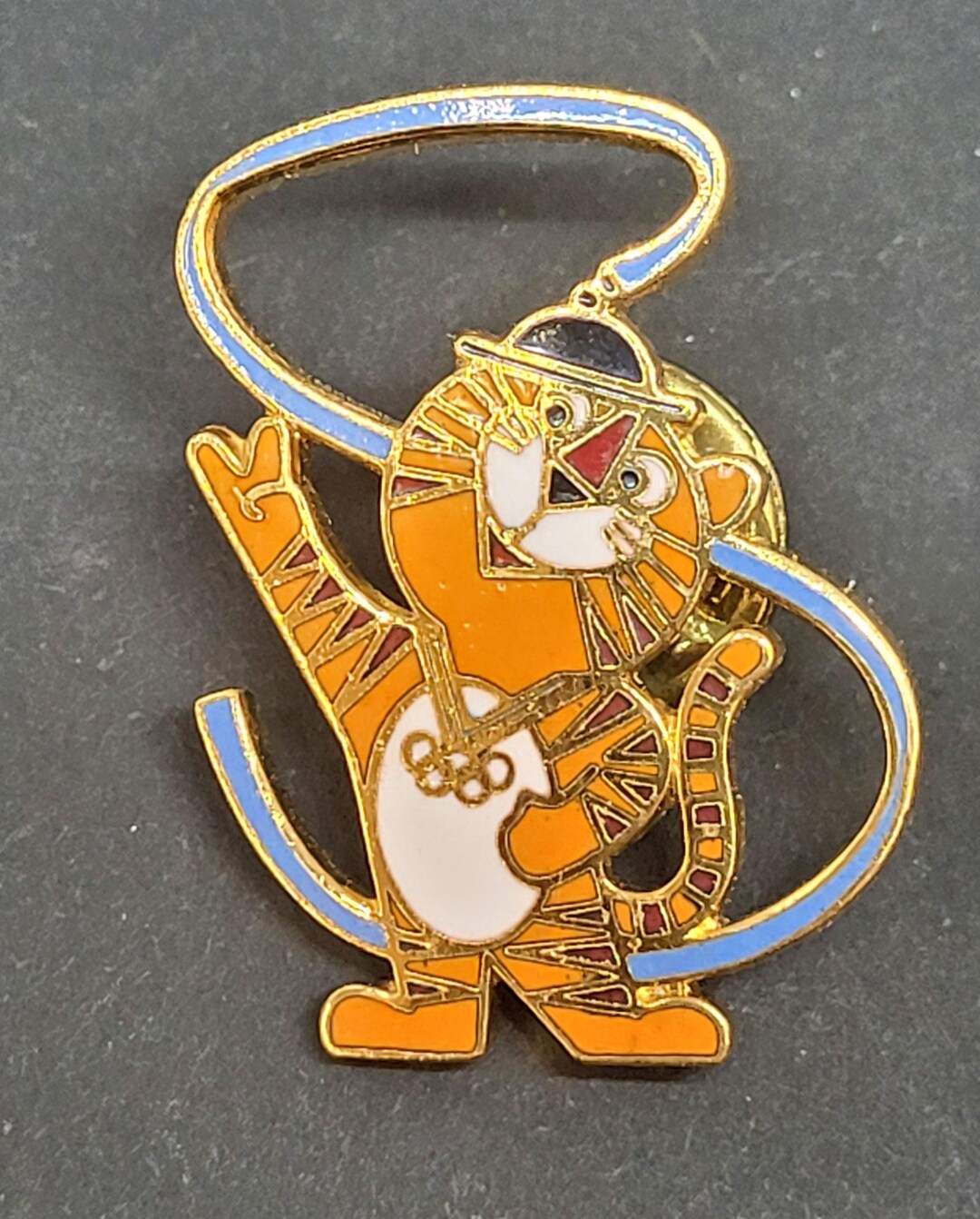 Vintage 1988 Seoul Hodori Tiger Olympic Mascot Lapel Pin Tie Tac - Etsy